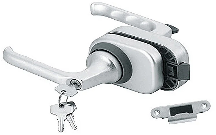 KG-28 Commercial Frameless Glass Swing Door Handle Lock Set with Lever ...