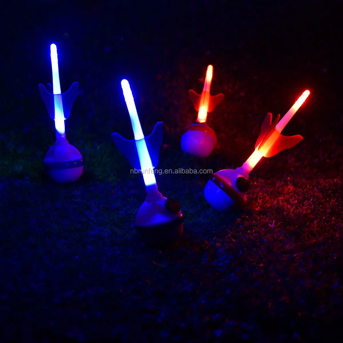LED Ring Toss Lawn Darts Game Set - Fun & Safe Outdoor Play