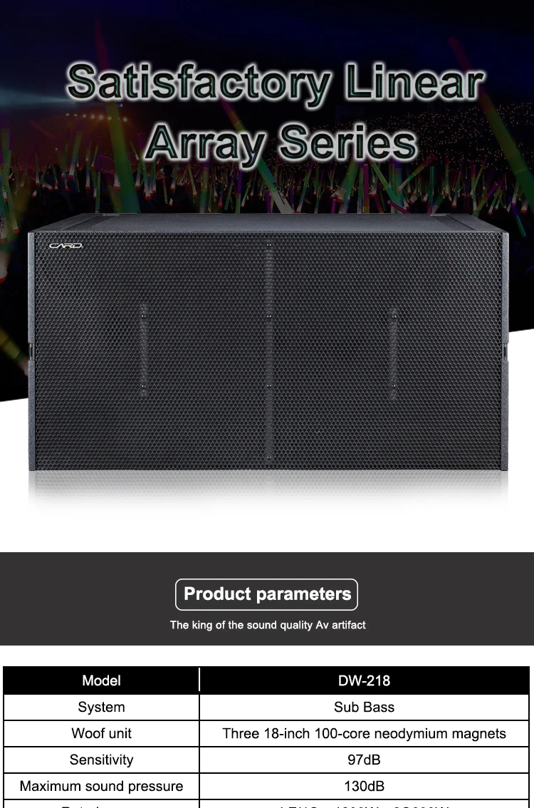 Professional Outdoor Concert Line Array Subwoofer 600w 18 Inch ...