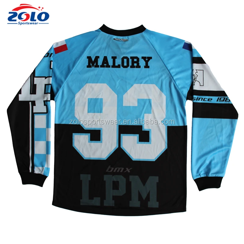 Custom Motorcycle Clothing - BMX Racing Jersey Features