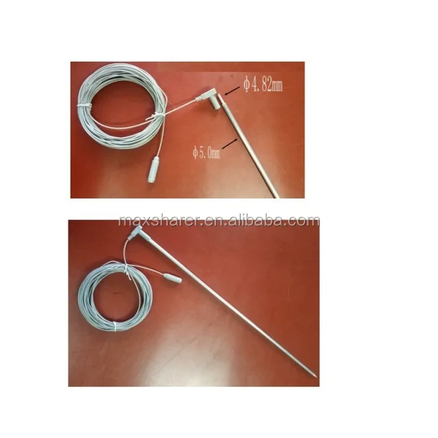 Stainless Steel Grounding Stake - 40ft Cord for Earth Connection