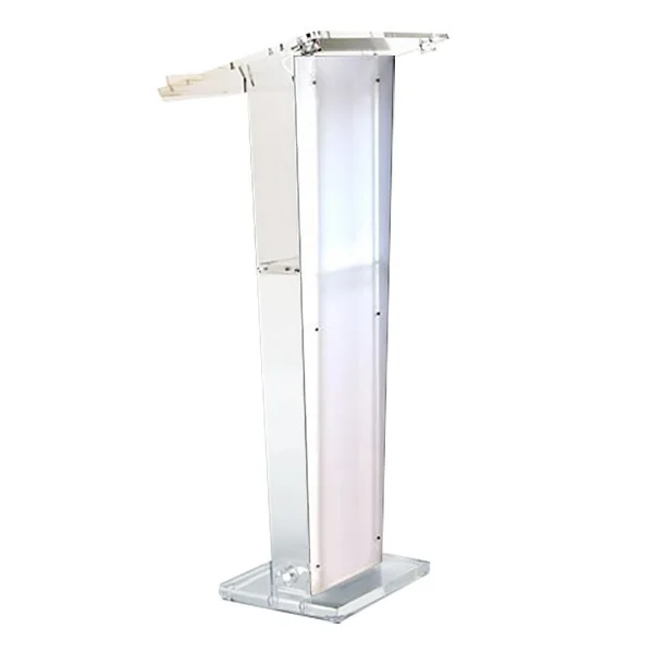 Modern Lecterns Pulpits Acrylic Podium Stand With Wide Reading Surface ...