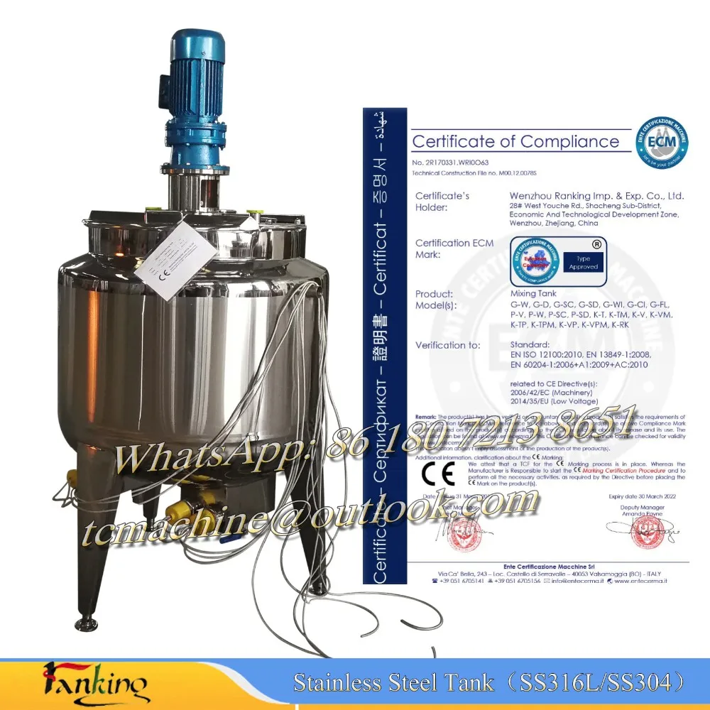 Alibaba.com: 600L Chemical Reactor SS316, Industrial Chemical ...