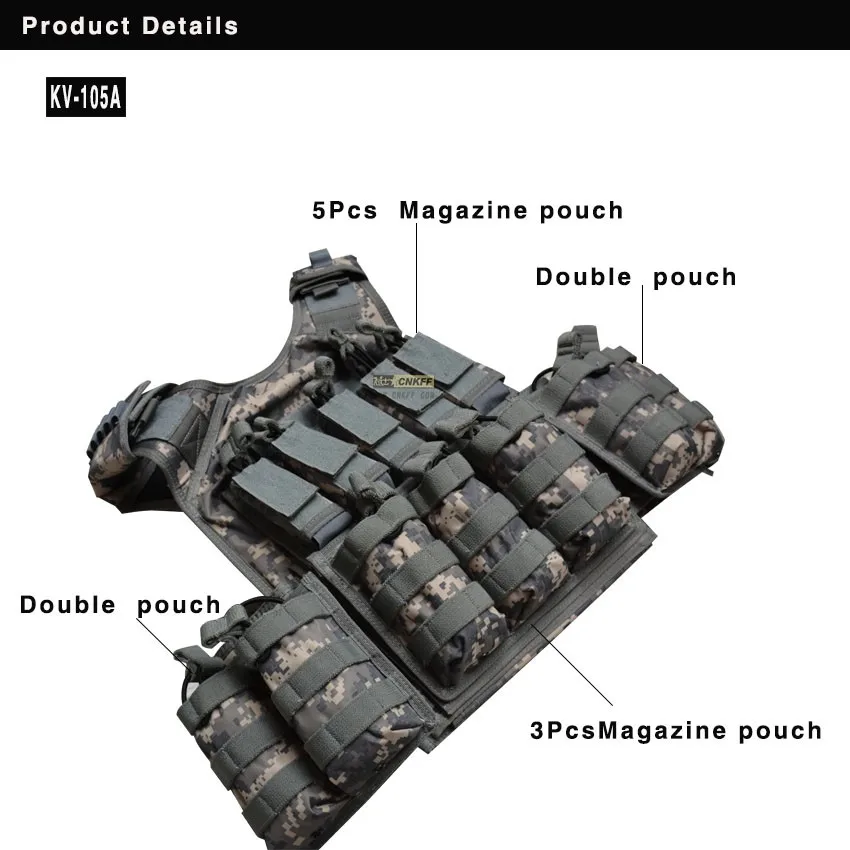 Tactical Vest With M4/m16 Magazine Pouch Protective Vest - Buy Tactical ...
