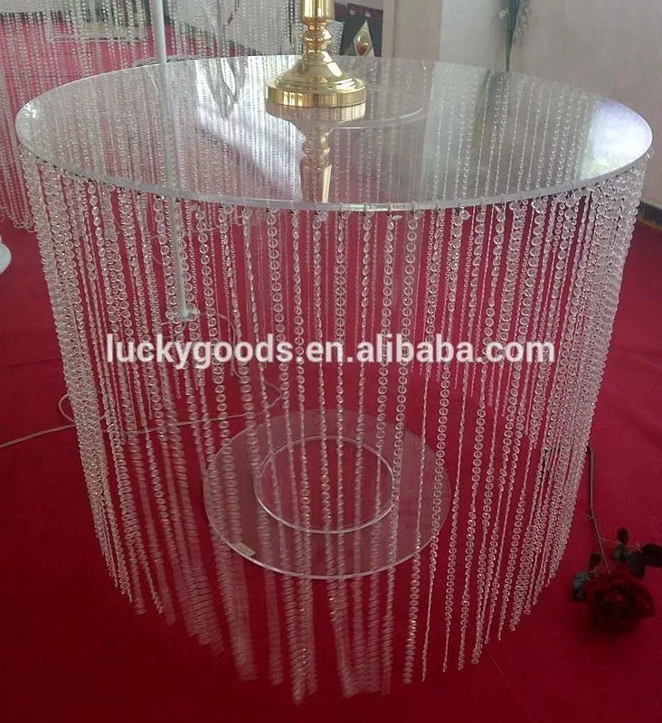 Acrylic Dining Table for Wedding Events - Modern Design