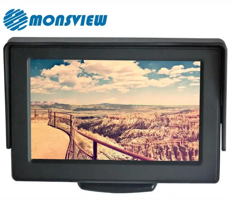 Mini camera monitor 4.3 inch LCD Color Monitor 4.3 Inch Car Rear Camera ...