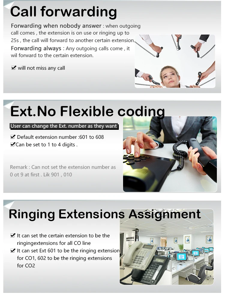 Excelltel Intercom PABX PBX Telephone Exchange System CS416