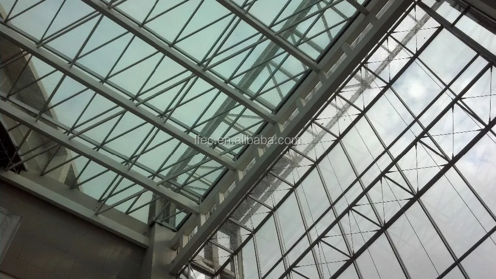 Struktur Baja Bingkai Ruang Atap Kaca Atrium| Alibaba.com