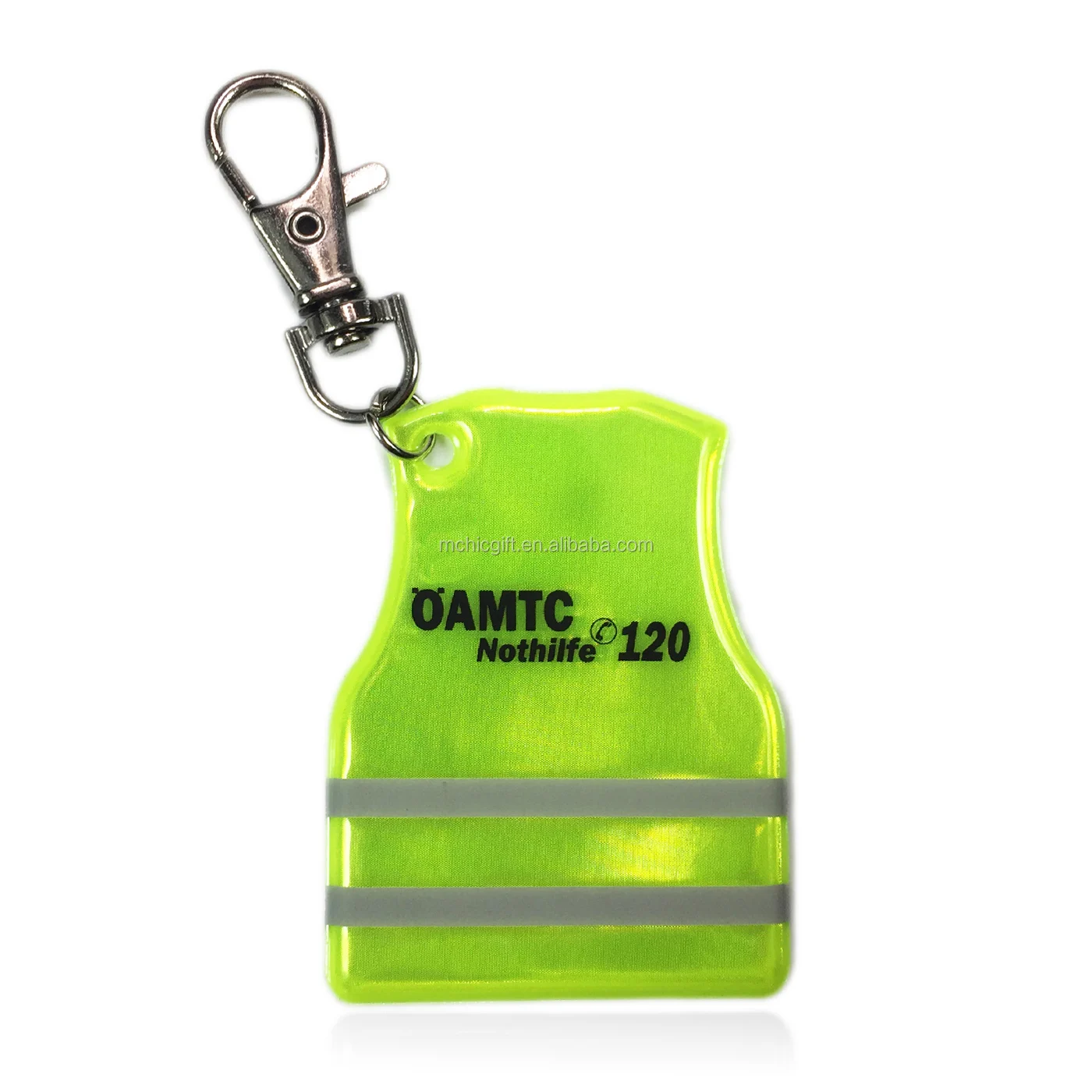 Factory Supply Customized Reflector PVC Reflective Tags Reflective Key ...