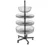 Countertop 3 Layer Spinner Rack / Tiered Rotating Metal Racks Counter ...
