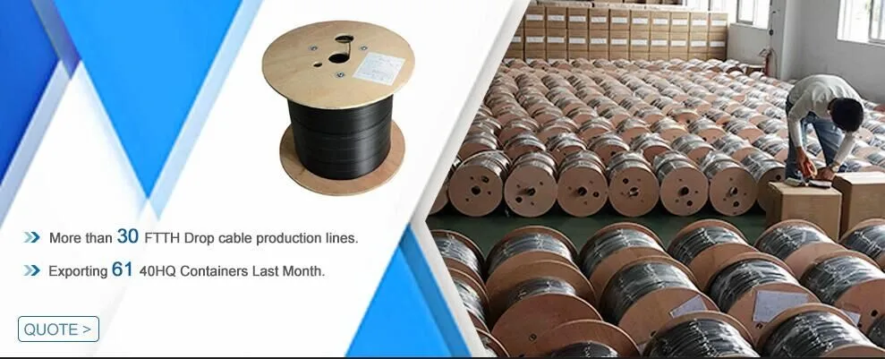 Ftth Fibra Drop 1 Hilo/ Fibra Optica 1 Filam Cable Fiber Optic Cable ...