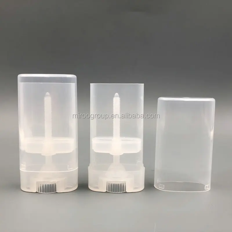 Hot Sale 15ml 15g Transparent Black White Empty Oval Flat Plastic Lip ...