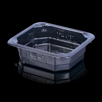 Wadah Kemasan Makanan Buatan Khusus Sekali Pakai Plastik Kotak Hitam ...