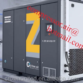 Atlas Copco Oil-free Rotary Screw Compressors(Model ZR55 ZR75 ZR90 ...
