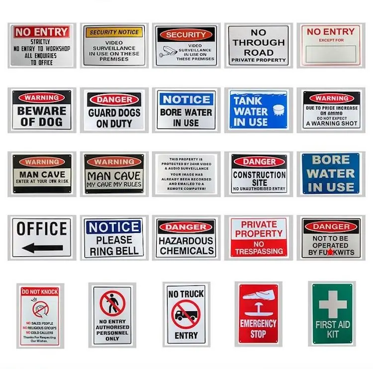 Custom Metal Sign Printing - Durable Nameplates for Business