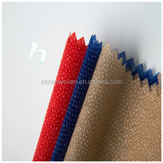 Thermo Bonded Nonwoven Pes Double Dot Fusing Nonwoven / Fusible ...