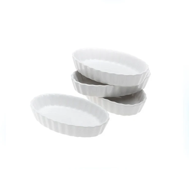 White Porcelain Creme Brulee Dish - Customizable & Sustainable