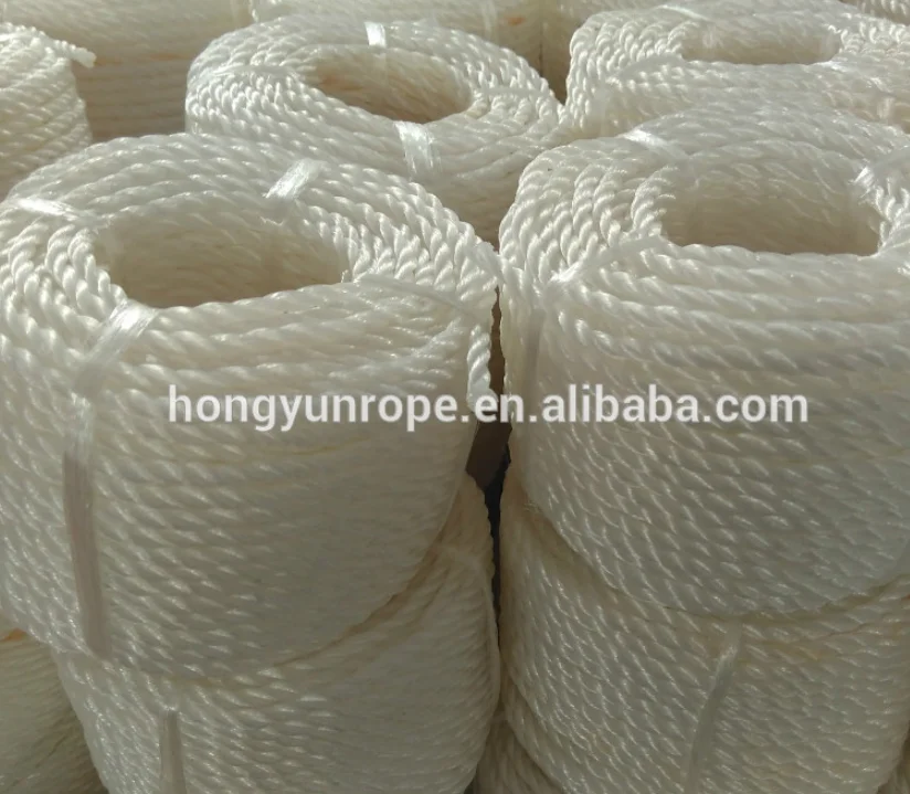 White Polyethylene Rope Twisted Pe Rope - Buy White Polyethylene Rope ...