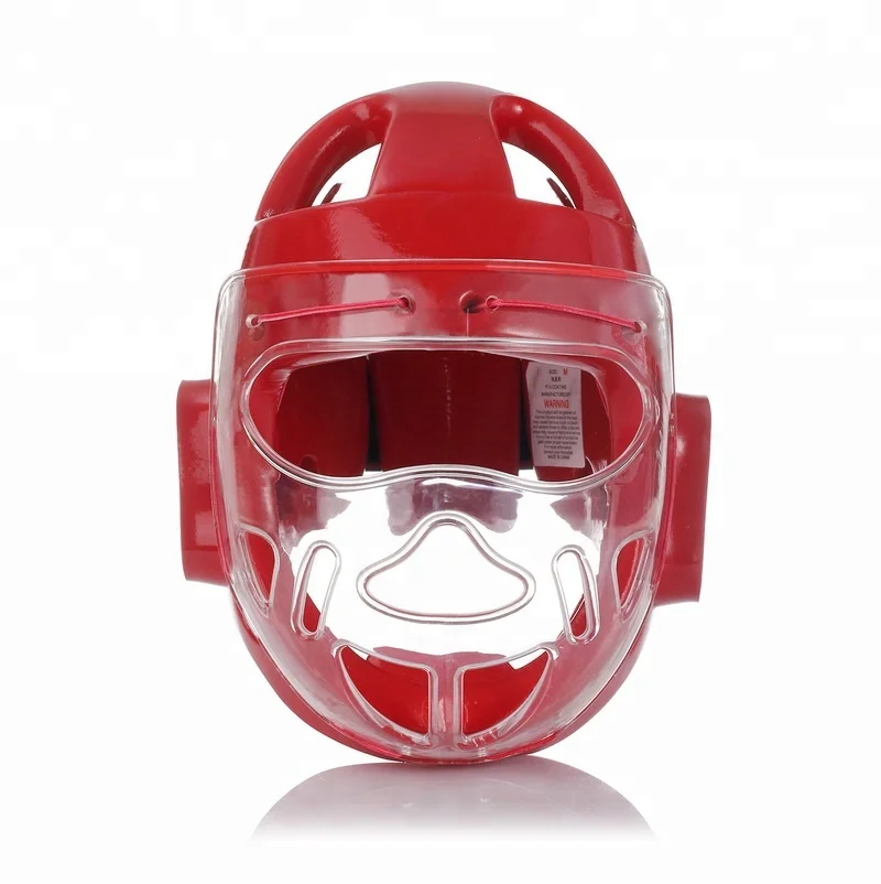 Karate Head Guard Helmet with Full Face Shield - SINOBUDO