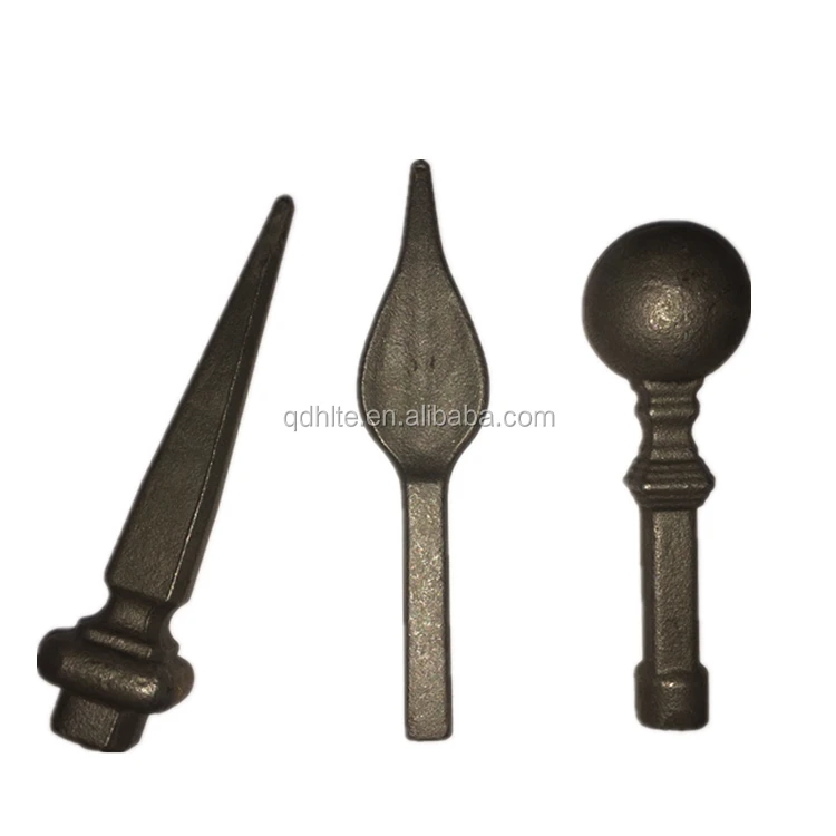 Spear Top Galvanized Wrought Iron Main House Gate Grill Design Spike ...