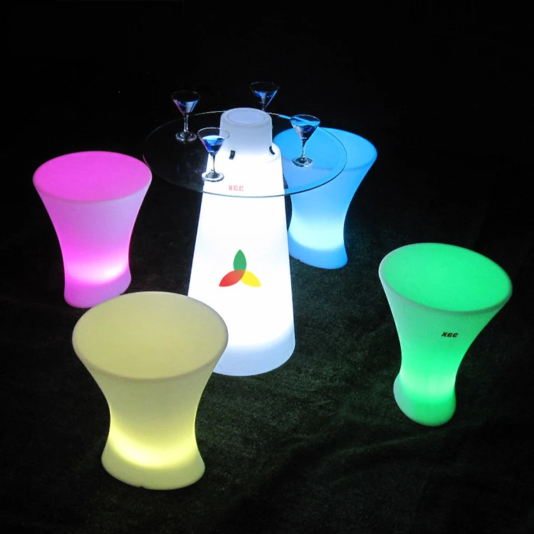 Luxury Led Cocktail Table For Bar Bar High Table Nightclub Cocktail ...