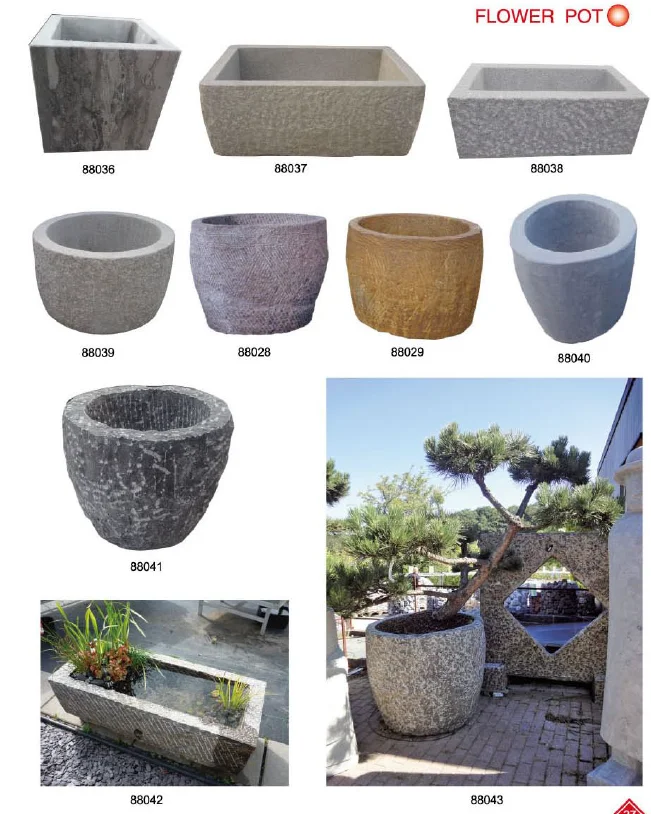 Maceta Piedra Exterior - Durable Natural Stone Planters