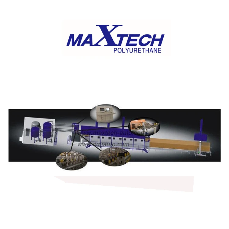 Continuous Pu Foam Machine Manufacturing Plant Foam Net Trough Foaming ...