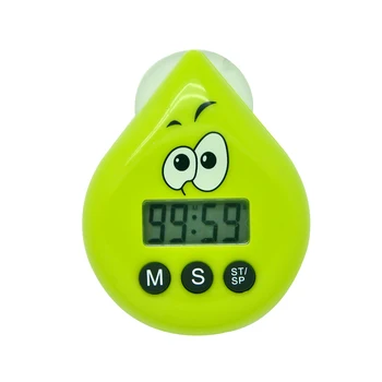 Water-drop Shape Digital Shower Timer Waterproof Timer With Suction Cup ...