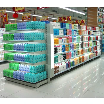 Customized Commodity Display Shelving With Led Light For Shopping Mall ...