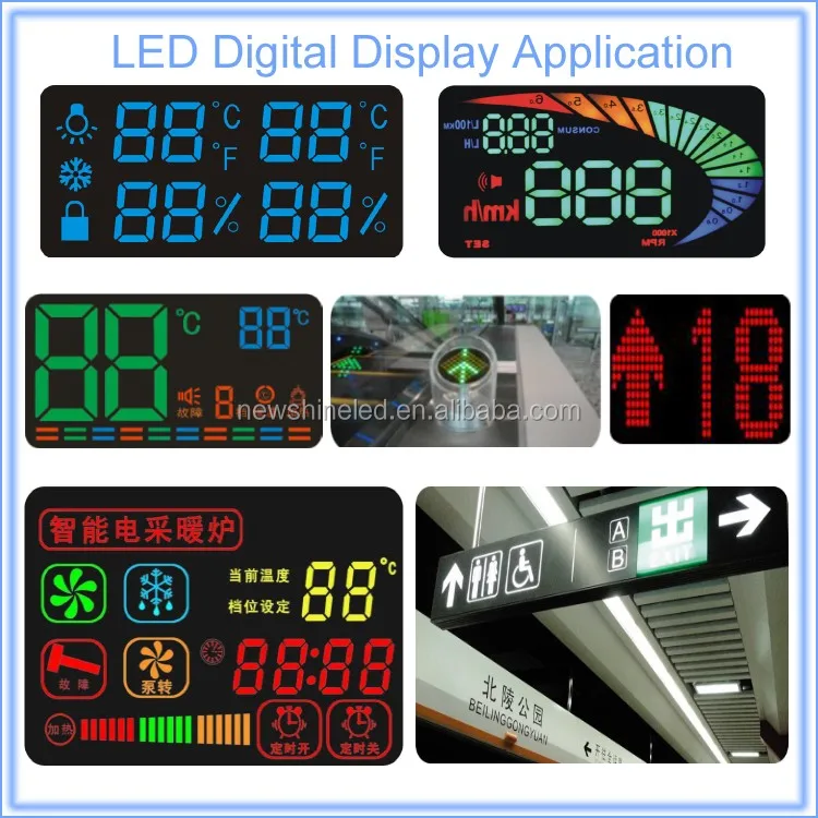 FND Common Anode 0.56 Inch LED 7 Segment Display 3 Digit RED
