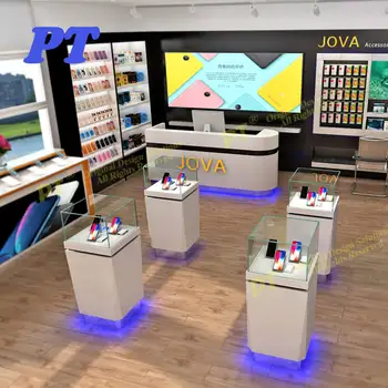 Display Vetrina Per Negozio Di Telefoni Cellulari Riparazione Del ...