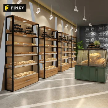 Bread Display Showcase Bakery Store Fixture Bread Display Rack Popular ...