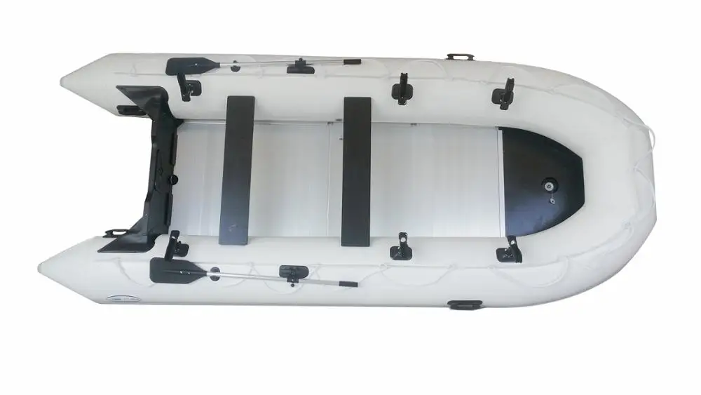 PVC Inflatable Speed Boat Outboard Motor Sport Boat with Aluminum Floor ...