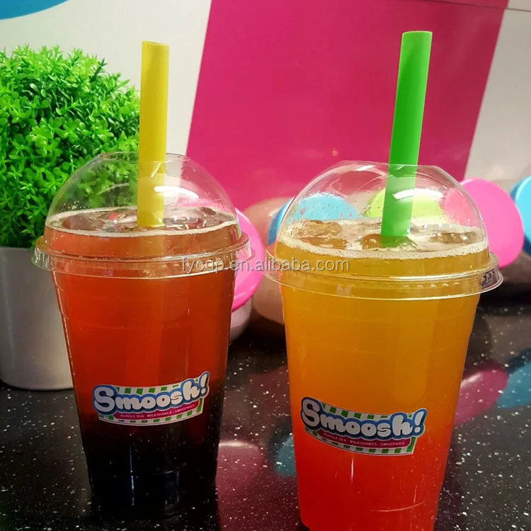 Bubble Tea Straw Individually Wrapped Plastic Disposable Black Boba ...