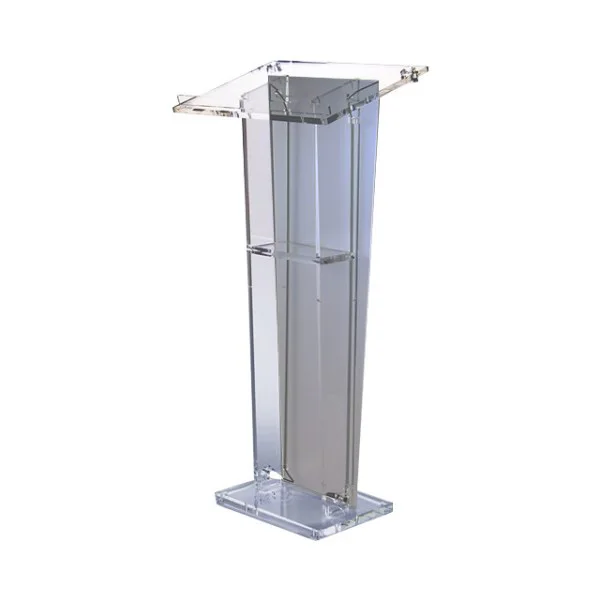Modern Lecterns Pulpits Acrylic Podium Stand With Wide Reading Surface ...