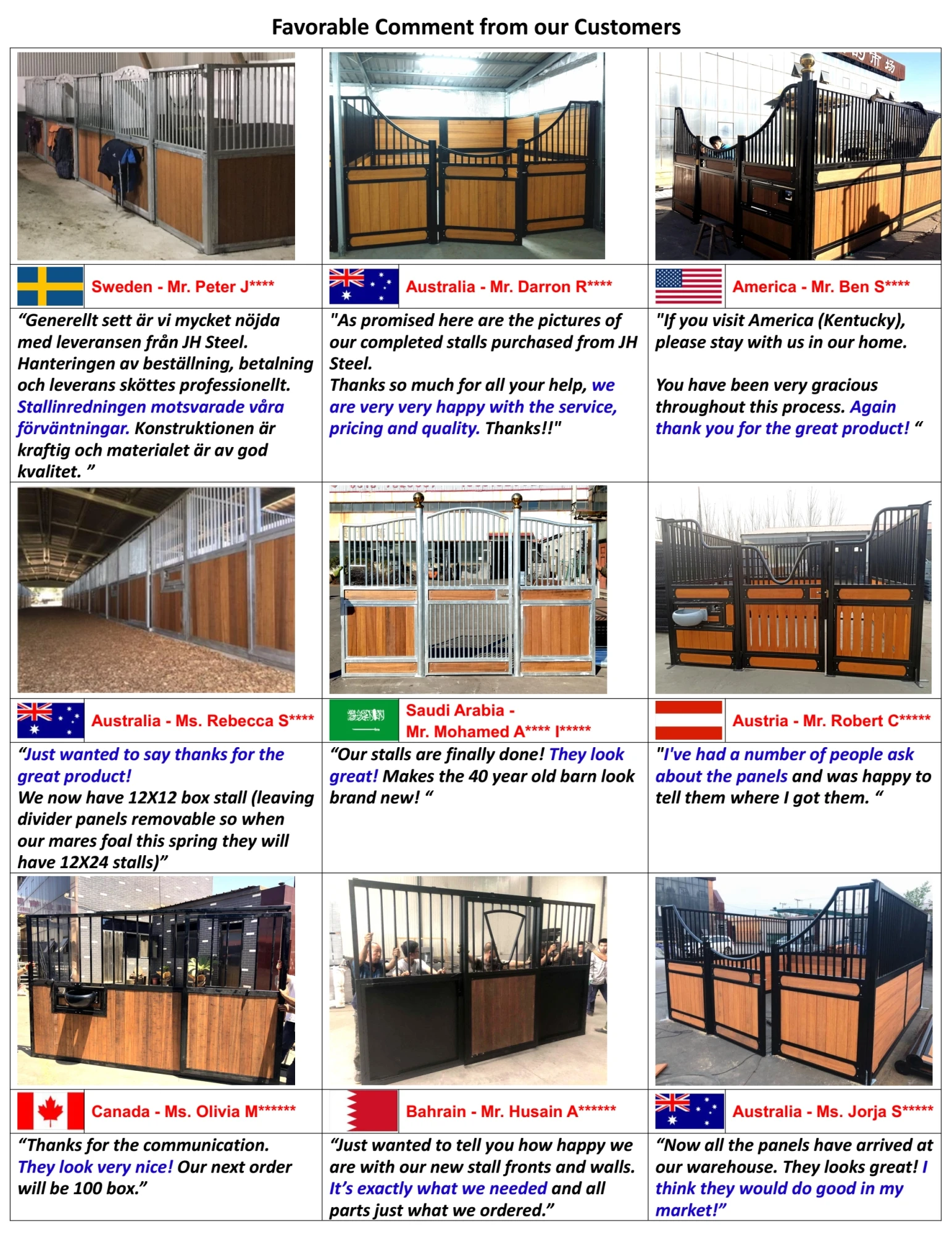 Prefabricated Interior Stalls for Horses - Easy Install