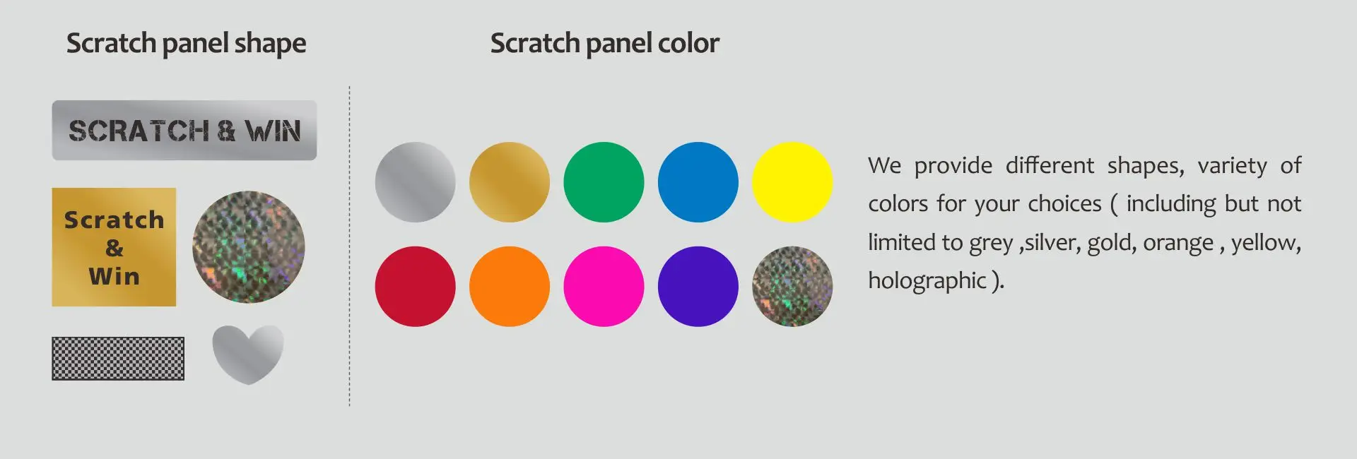 Scratch off RFID PVC Card - Elegant Gift Card Lottery Game