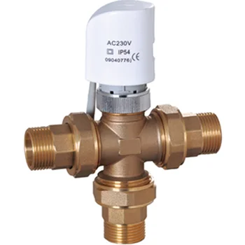 3 Way Thermostatic Hot And Cold Mixing Valve Temperature Control Valve ...