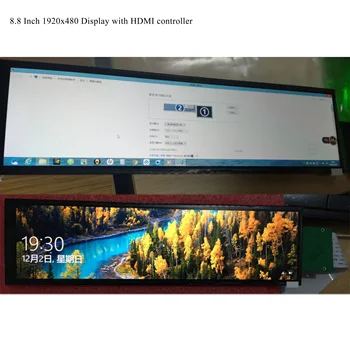 Shelf Display 8.8 Inch 1920x480 Stretched Lcd Display With Usb 5v Power ...