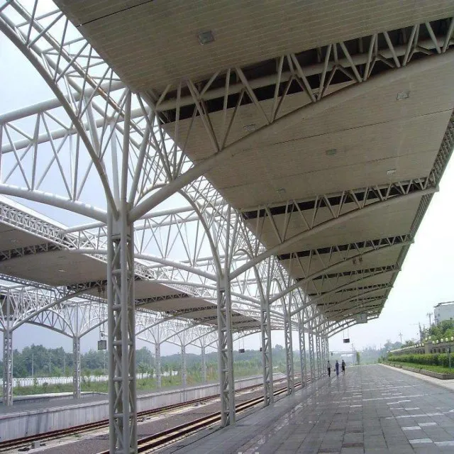 Prefab Struktur Truss Rangka Atap Baja Stasiun Kereta Api Untuk Dijual ...
