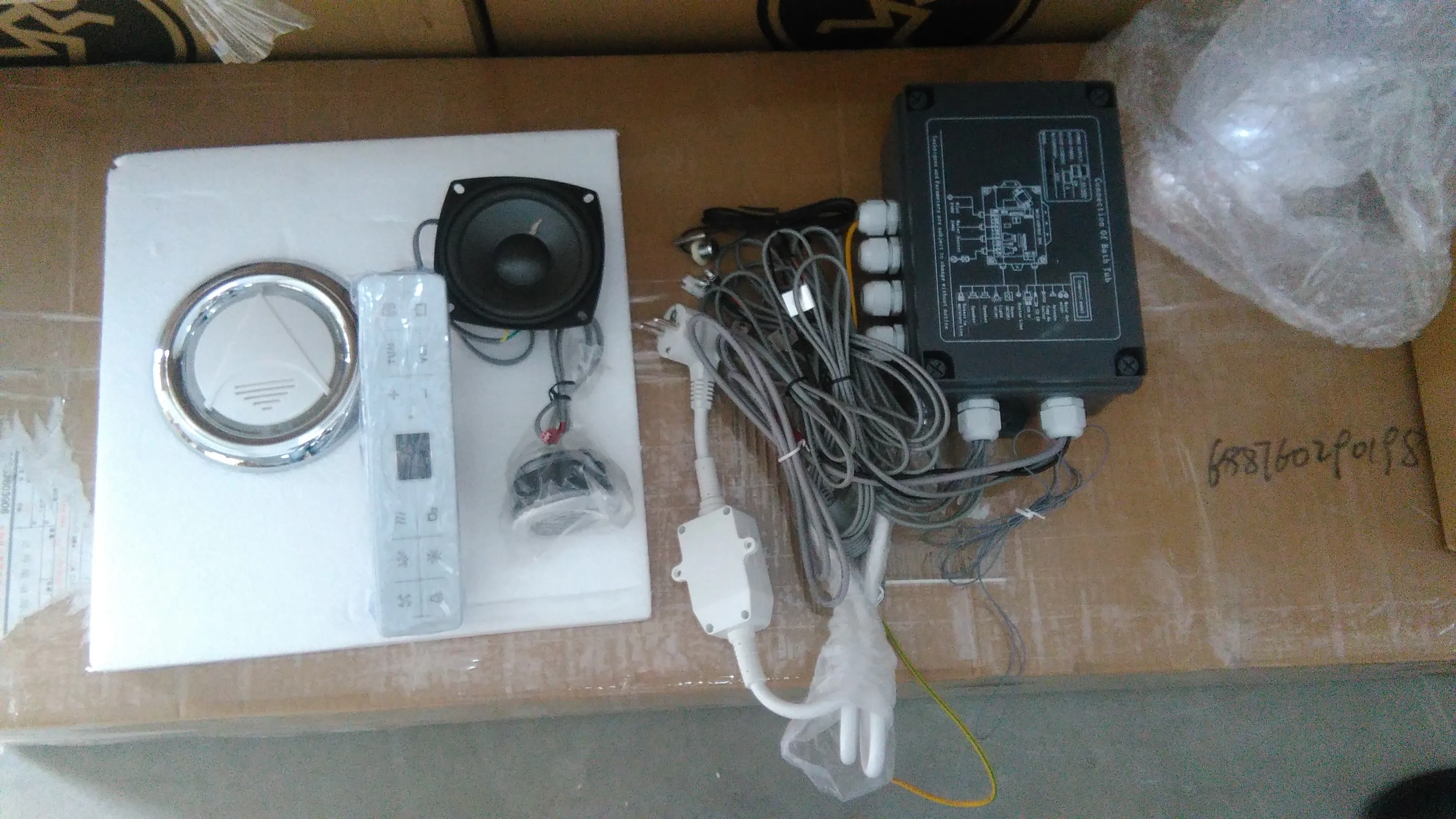 Multi-function Spa Bathtub Control Panel Grey Massage Bathtub ...