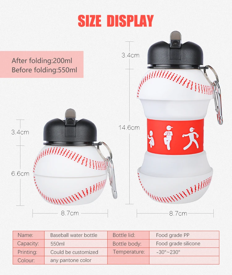 Baseball Team Water Bottles - BPA Free & Sustainable