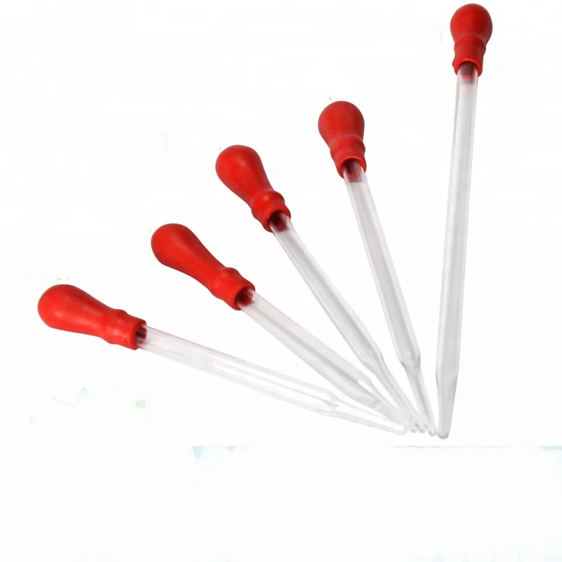 Lab Thick Glass Graduated Dropper Pipettes With Rubber Caps - Buy ...