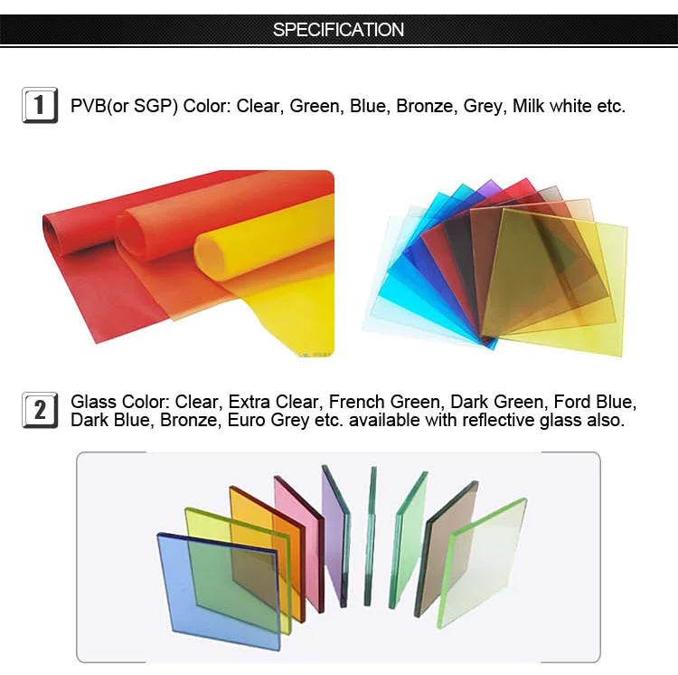 12.38mm Pvb Laminated Safety Toughened Tempered Glass Panels For ...