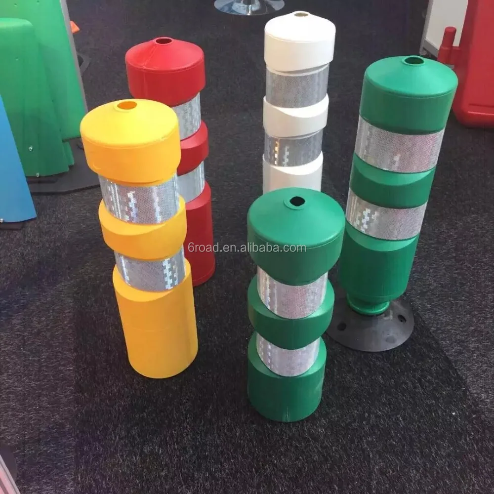 flexible guid post, traffic bollards, 750*200mm Plastic Reflective ...