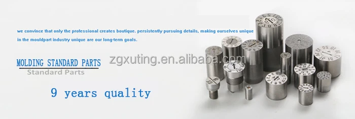 Custom Made Injection Mold Component - Date Marked Pins