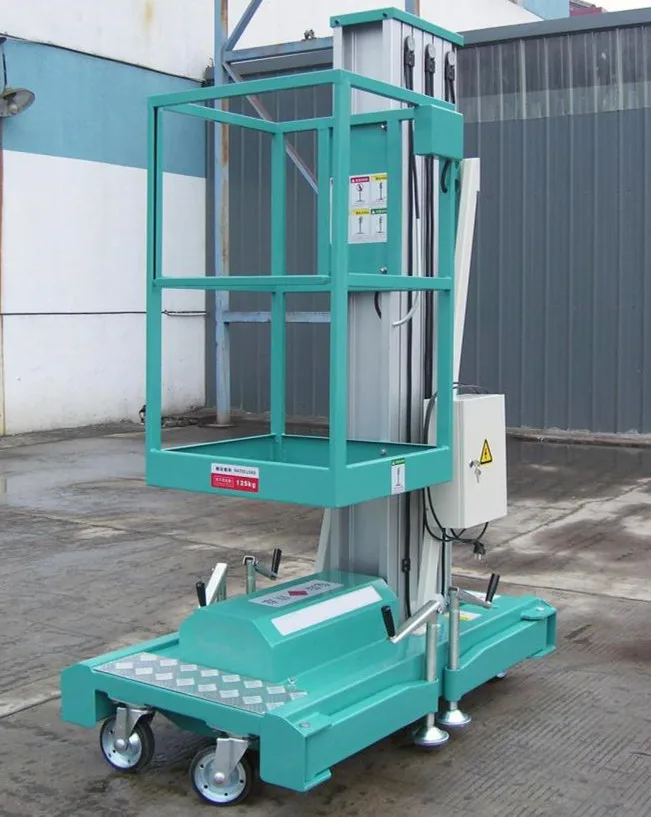 High 6-12 Meter Vertical Climbing Aerial Work Telescopic Aluminum Alloy ...