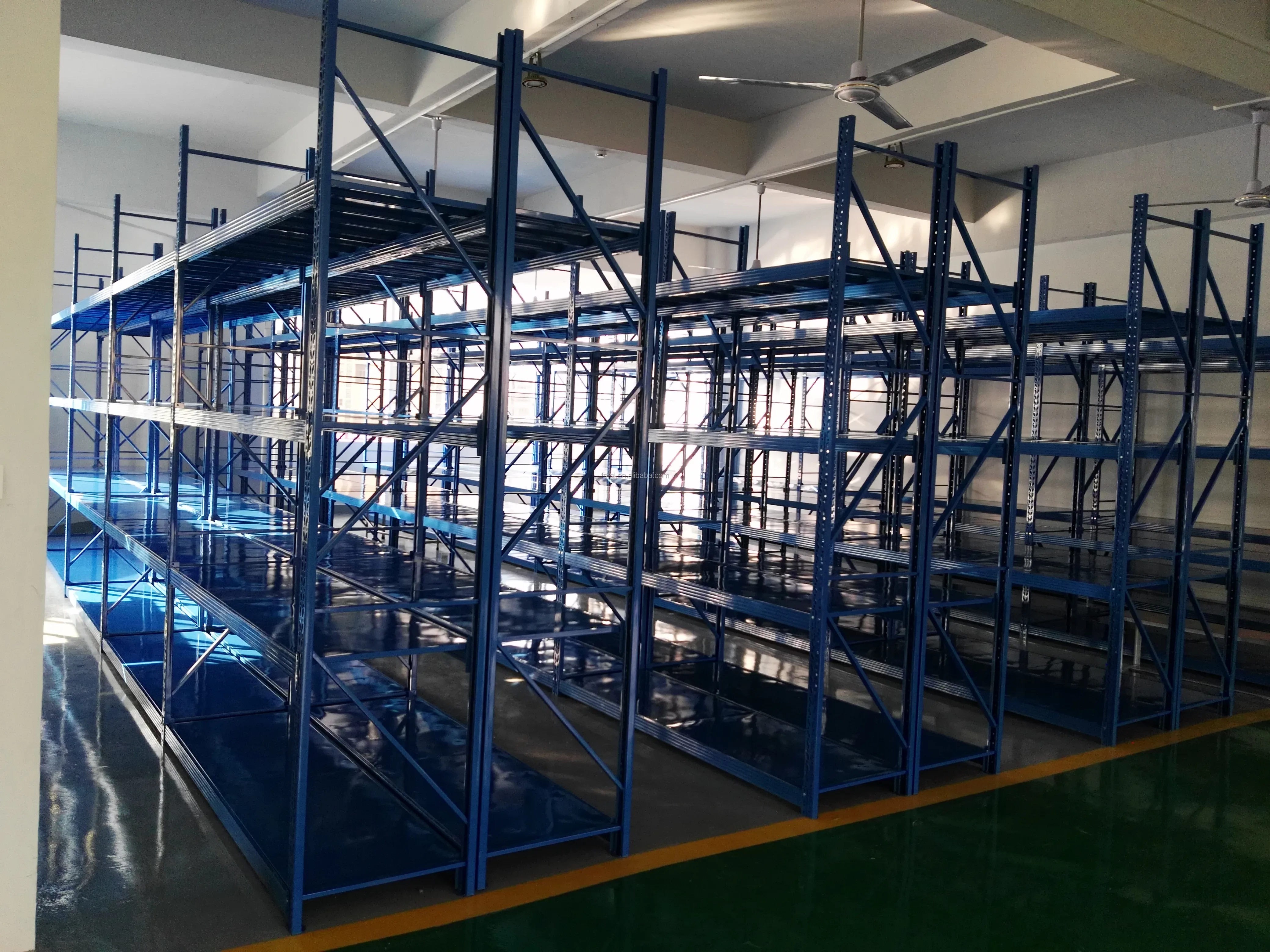 Heavy-Duty Double-Sided Industrial Steel Warehouse Storage Shelf ...