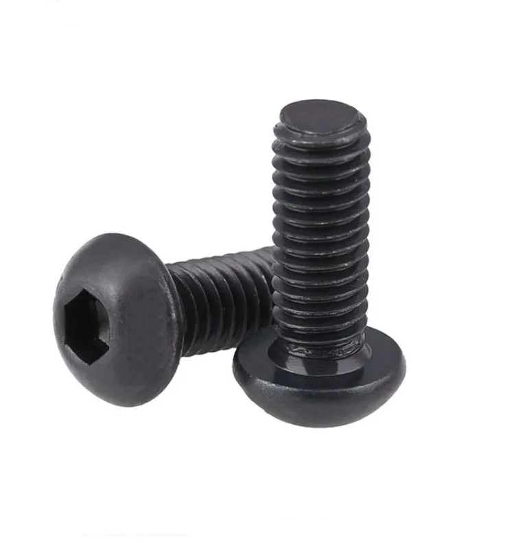 ASME B18.3/ASTM F835 Black oxide round button head hex socket cap screw ...