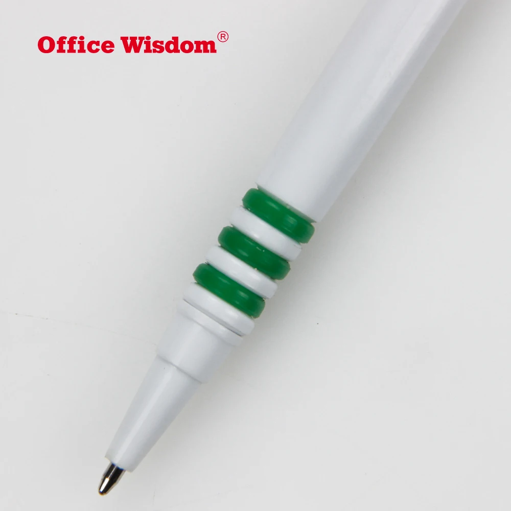 Reception Desk Pen with Rotatable Base - Plastic Chain Bank Pen